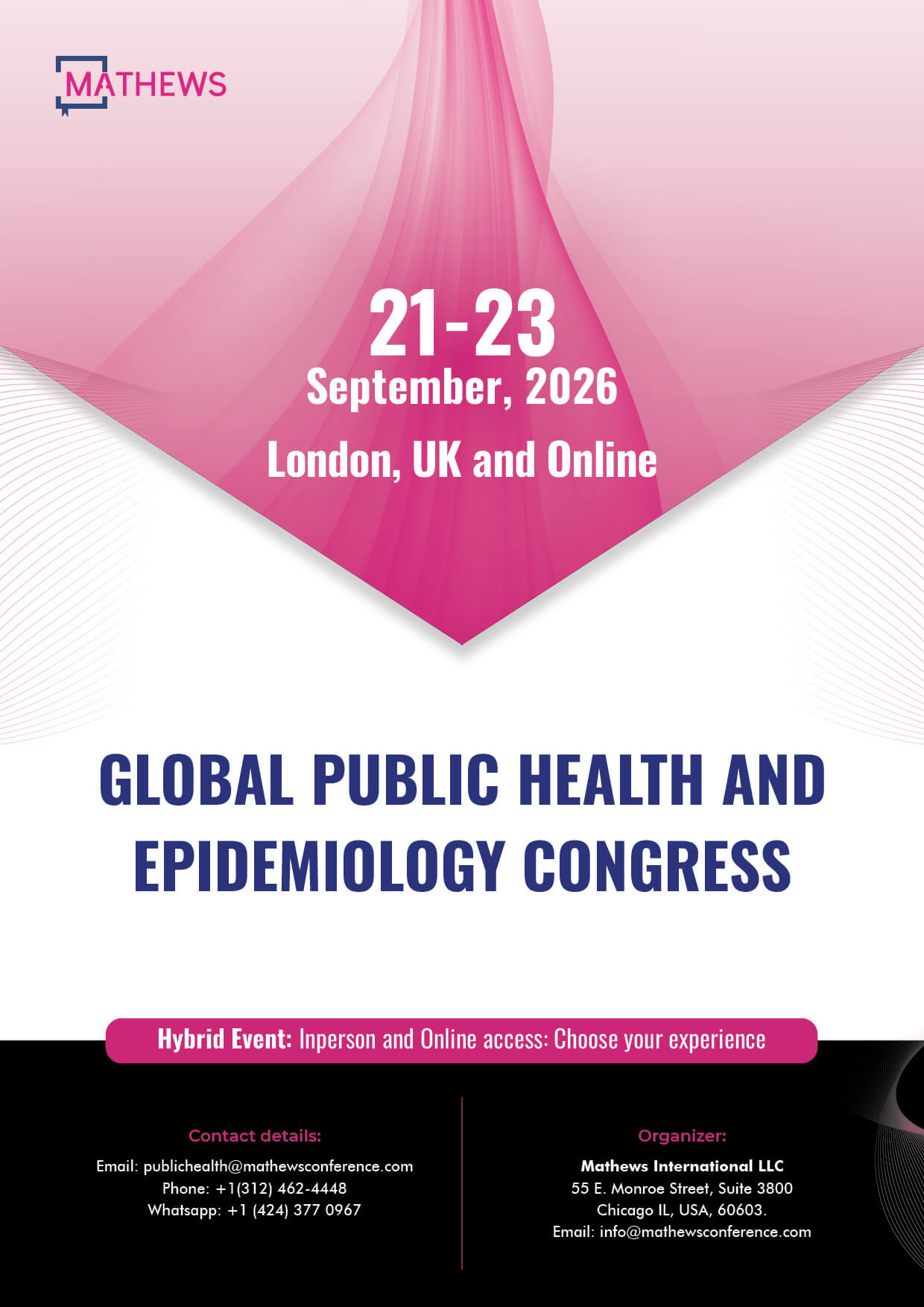 Conference Brochure | Global Public Health and Epidemiology Congress ...